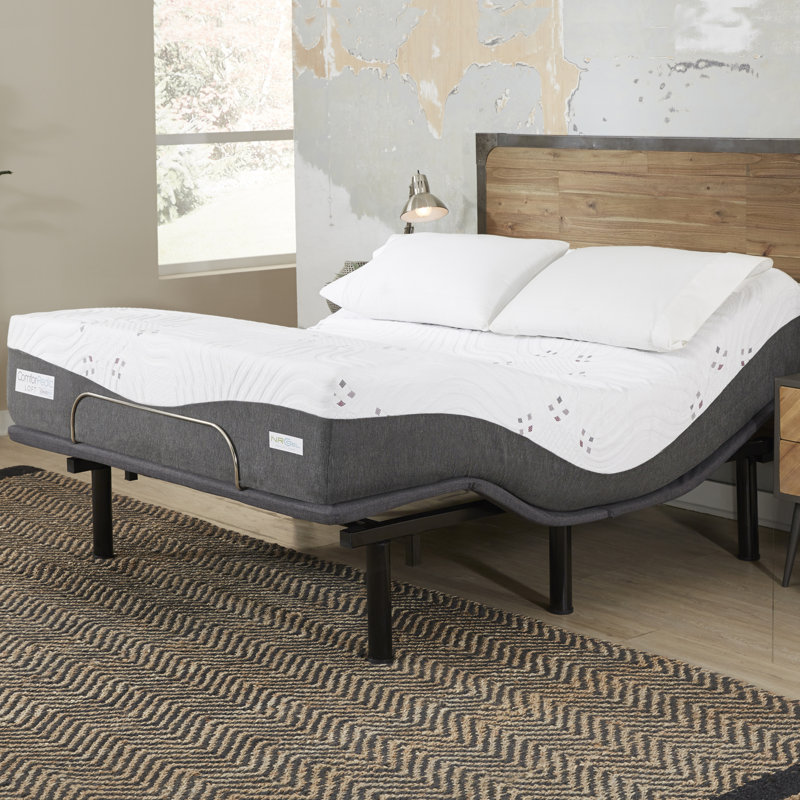 12 Medium Gel Memory Foam Mattress with Adjustable Base ComforPedic from Beautyrest Mattress Size Extra Long Twin